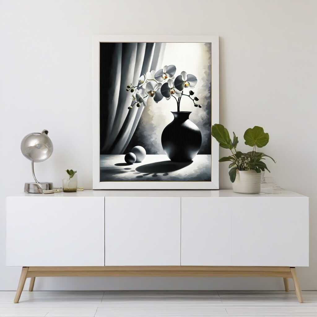 Malen nach Zahlen - Weiße Orchidee in Vase - Jetzt kaufen – malennachzahlen-erwachsene