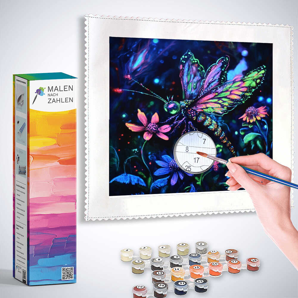Malen nach Zahlen - Magisches Leuchten der Nacht