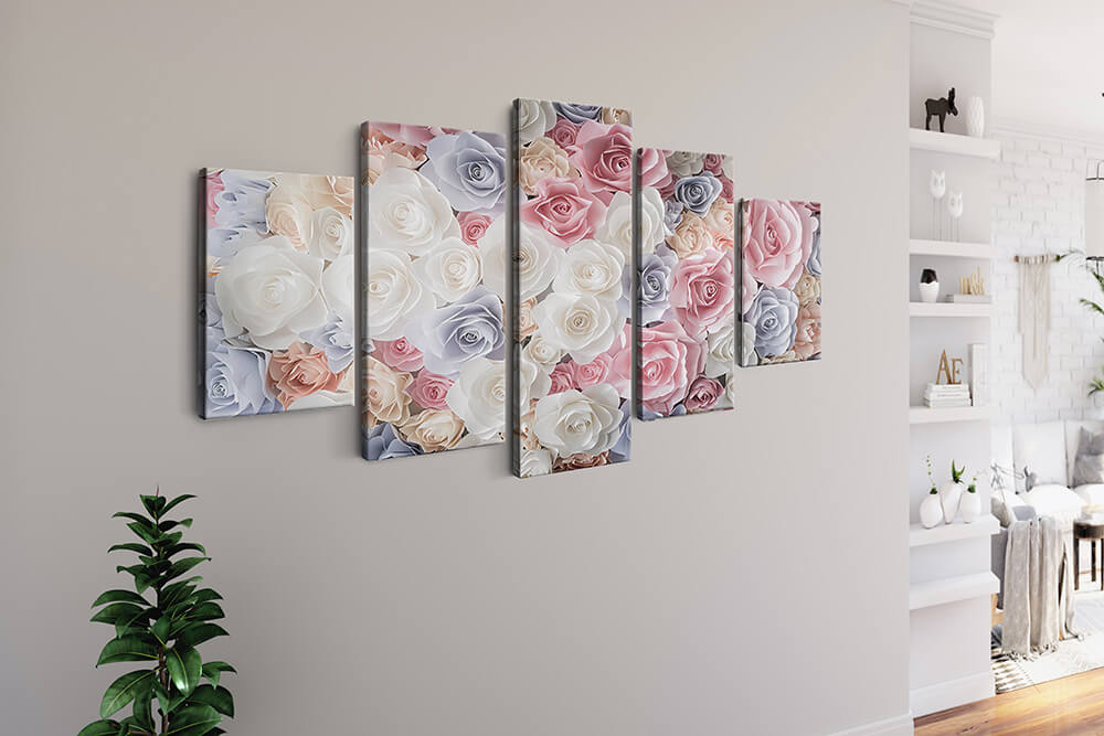 Malen nach Zahlen 5 teilig - Fünf mal Rosentraum - Jetzt kaufen – malennachzahlen-erwachsene