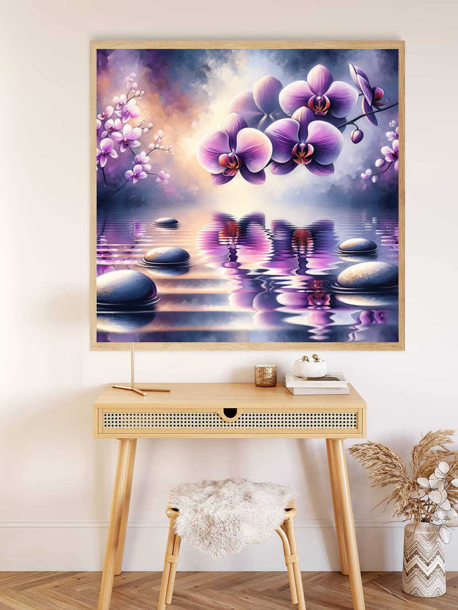 Malen nach Zahlen - Orchidee auf dem Wasser - Jetzt kaufen – malennachzahlen-erwachsene