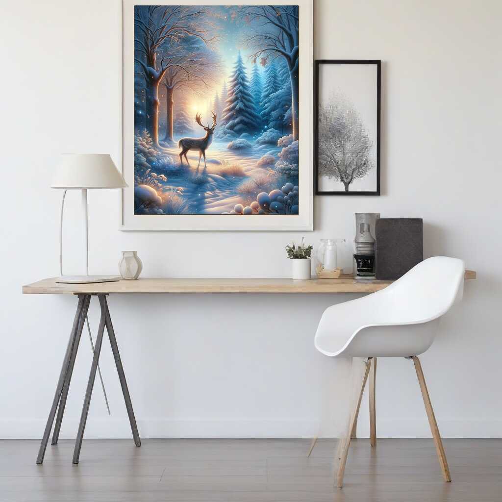 Hirsche im Winter – Malen nach Zahlen - Jetzt kaufen