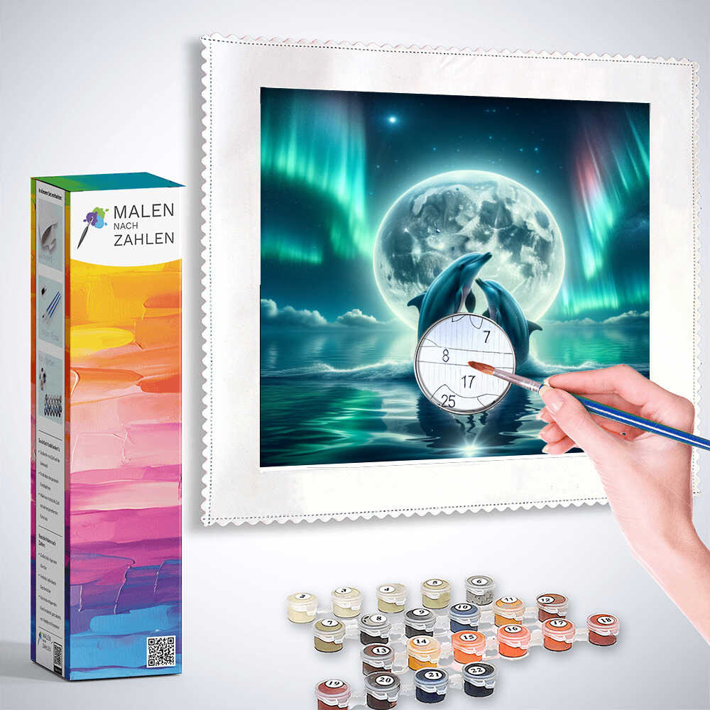 Malen nach Zahlen - Mondtanz der Delphine - Jetzt kaufen