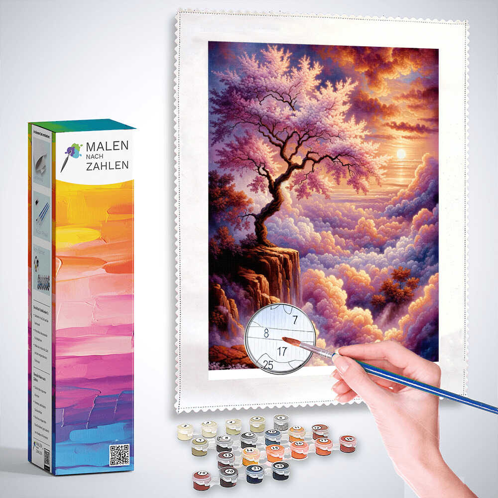 Malen nach Zahlen - Kirschbaum Felsen - Jetzt kaufen