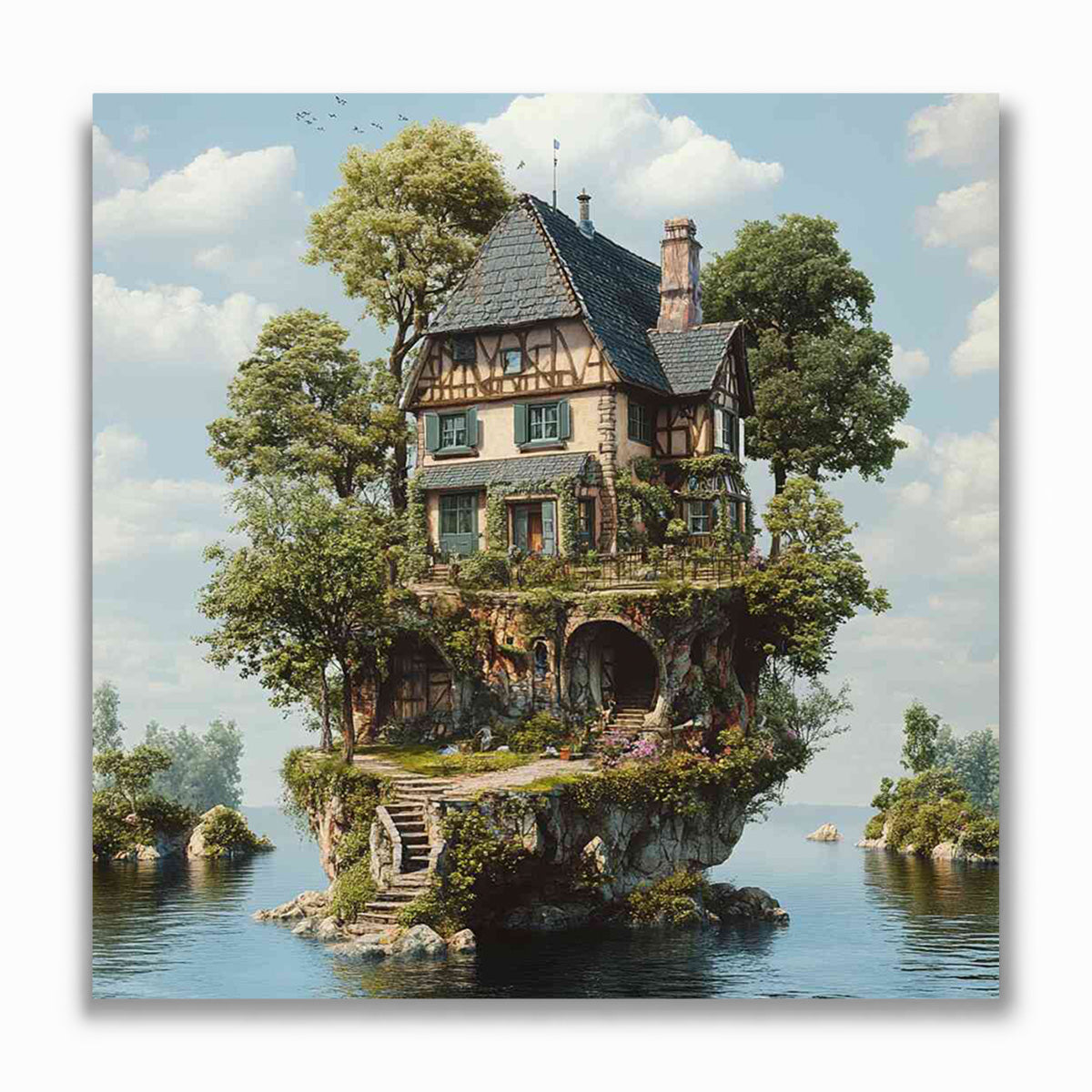 Malen nach Zahlen - Insel der Träume, Haus – malennachzahlen-erwachsene