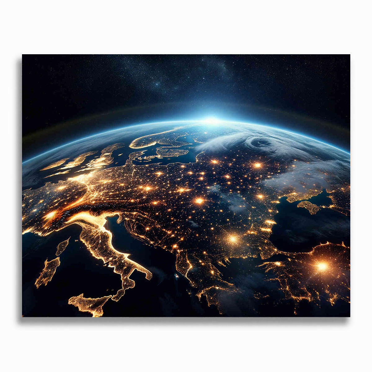 Malen nach Zahlen - Erleuchtete Erde - Jetzt kaufen – malennachzahlen-erwachsene