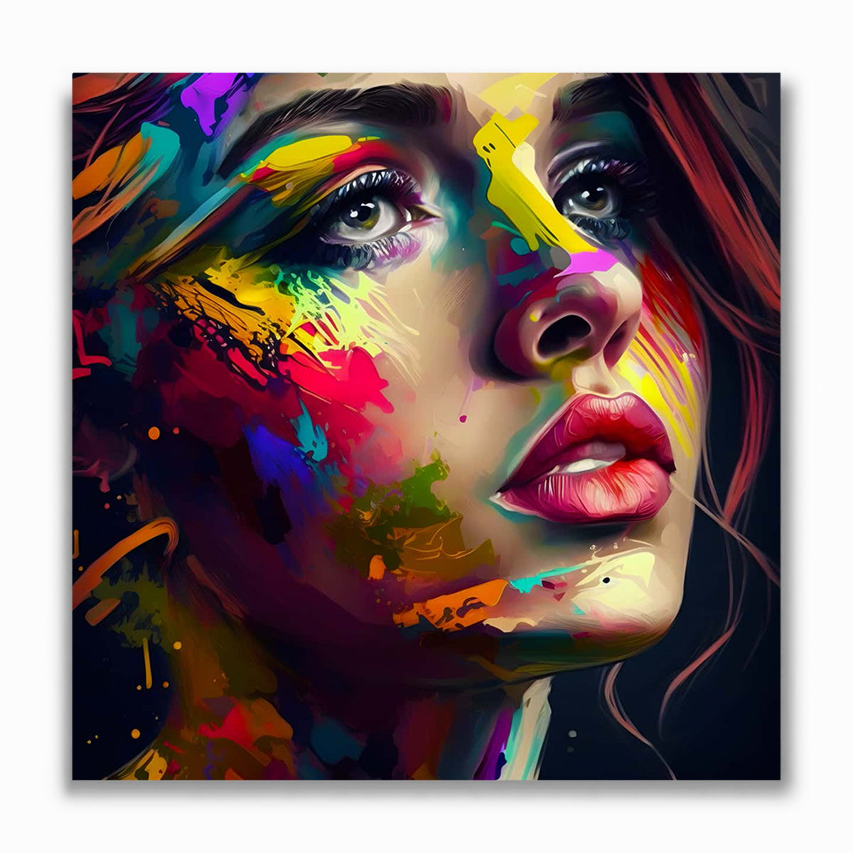 Malen nach Zahlen - Frau mit Farben - Jetzt kaufen – malennachzahlen-erwachsene