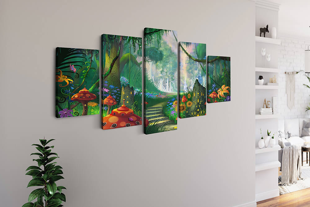 Malen nach Zahlen 5 teilig - Märchenwald, Treppenlandschaft - Jetzt kaufen – malennachzahlen ...