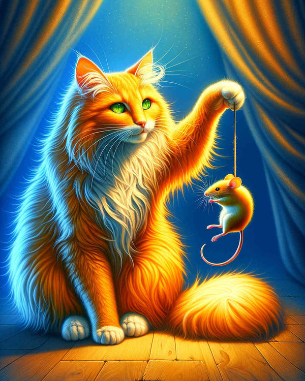 Malen nach Zahlen - Maus kopfüber – malennachzahlen-erwachsene