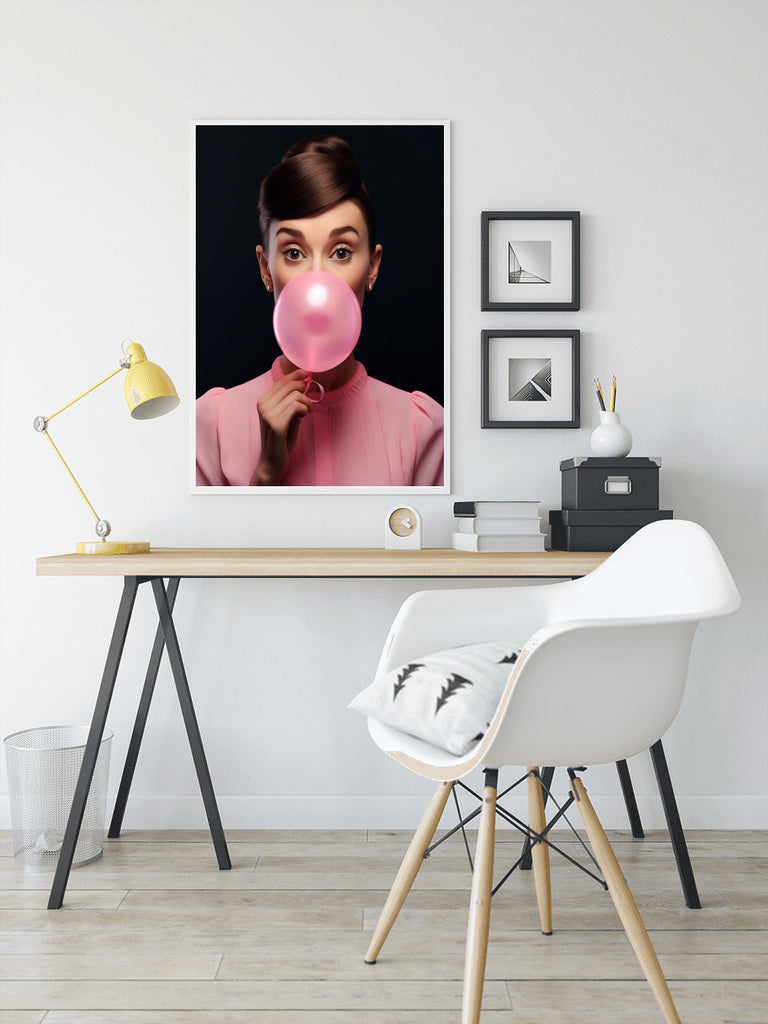 Malen nach Zahlen - Audrey Hepburn mit Kaugummi im Mund - Jetzt kaufen