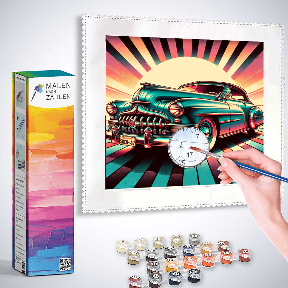 Malen nach Zahlen - Retro Auto - Jetzt kaufen