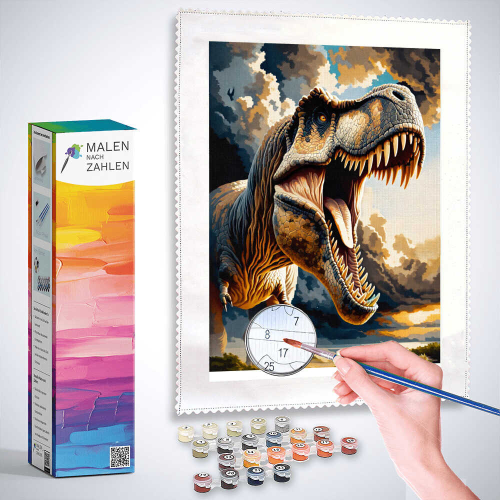 Malen nach Zahlen - Tyrannosaurus Rex Brüllt - Jetzt kaufen